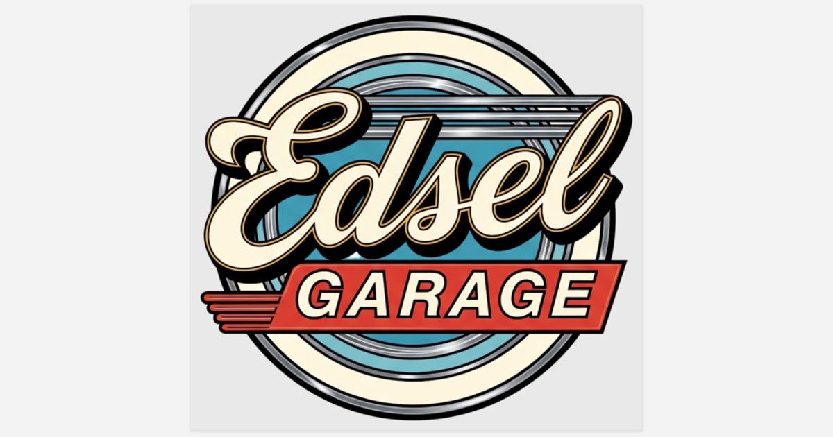 EDSEL GARAGE 12″ × 11.28″ iron-on transfer by Douglas @ EDSEL GARAGE | DTF transfers | Sticker ...
