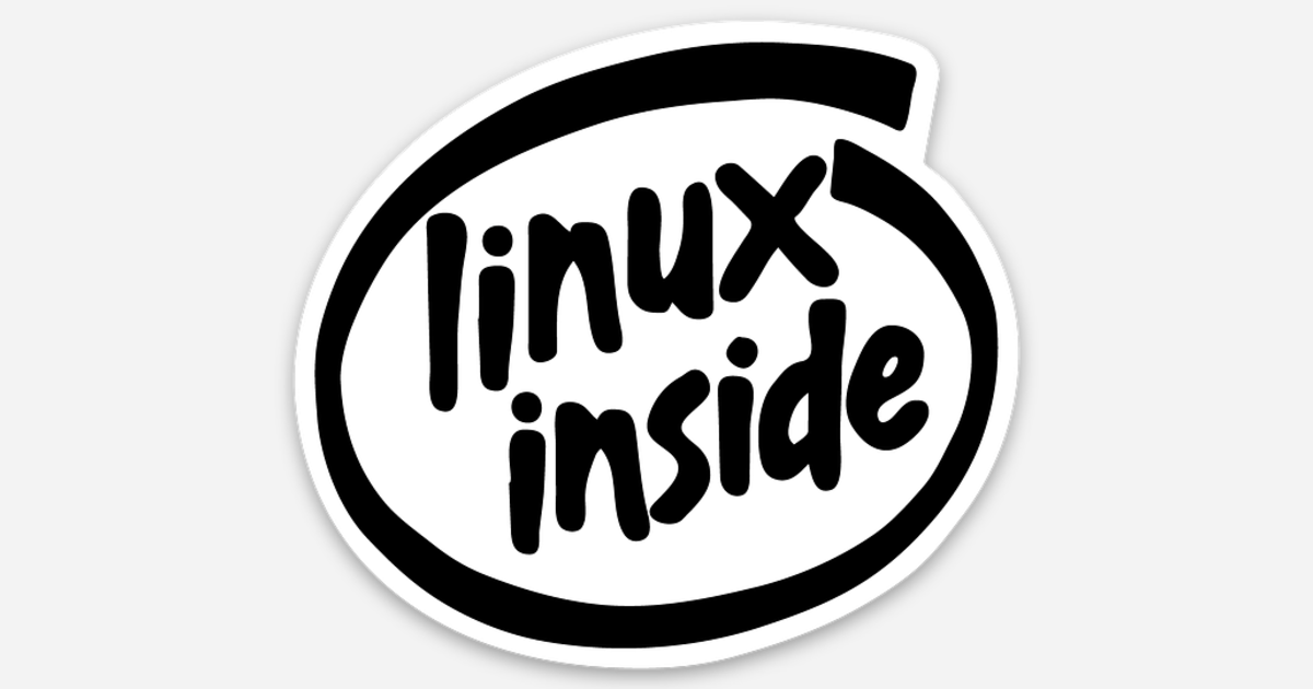 Linux Inside stickers by Unixstickers | Die cut stickers | Sticker Mule ...