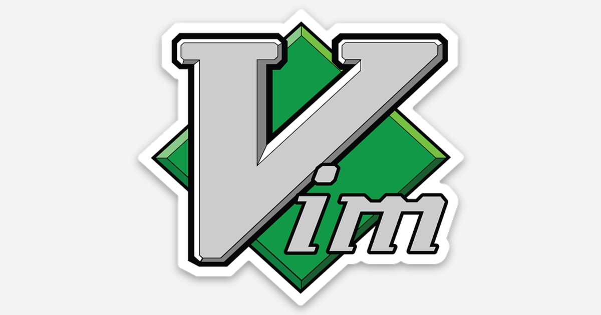 Vim stickers by Unixstickers | Die cut stickers | Sticker Mule