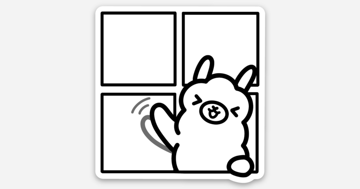 Ollama from the window by Ollama | Die cut stickers | Sticker Mule