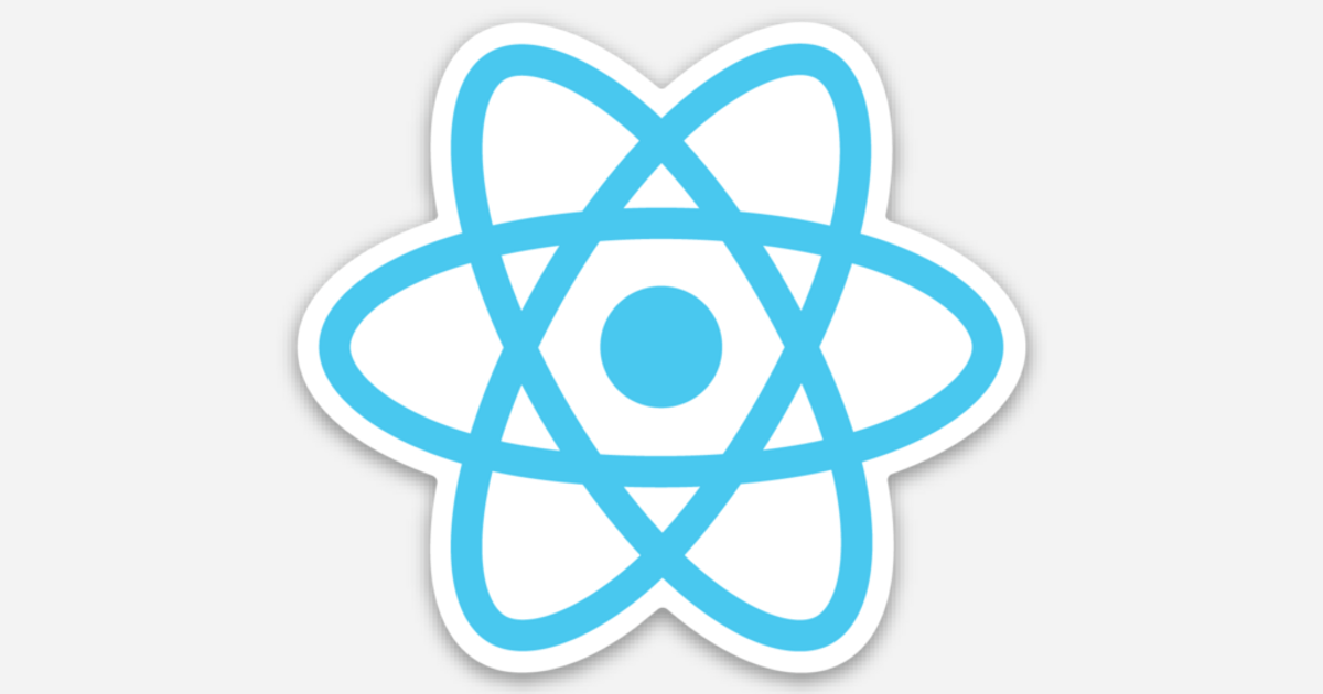 React JS stickers by Unixstickers | Die cut stickers | Sticker Mule