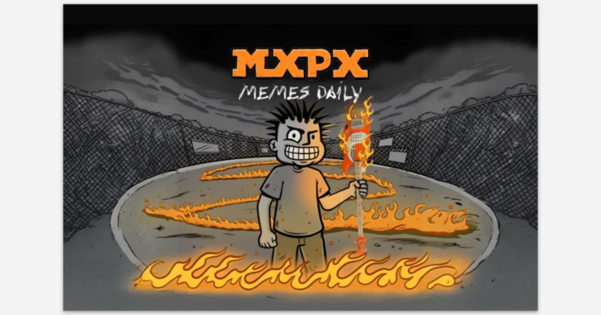 MxPx Memes Daily Set A Fire by MxPx Memes Daily | Posters | Sticker Mule
