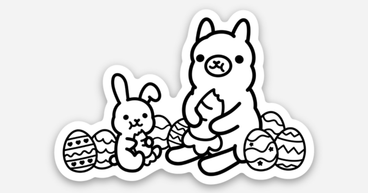 Ollama celebrating Easter por Ollama | Die cut stickers | Sticker Mule Mexico