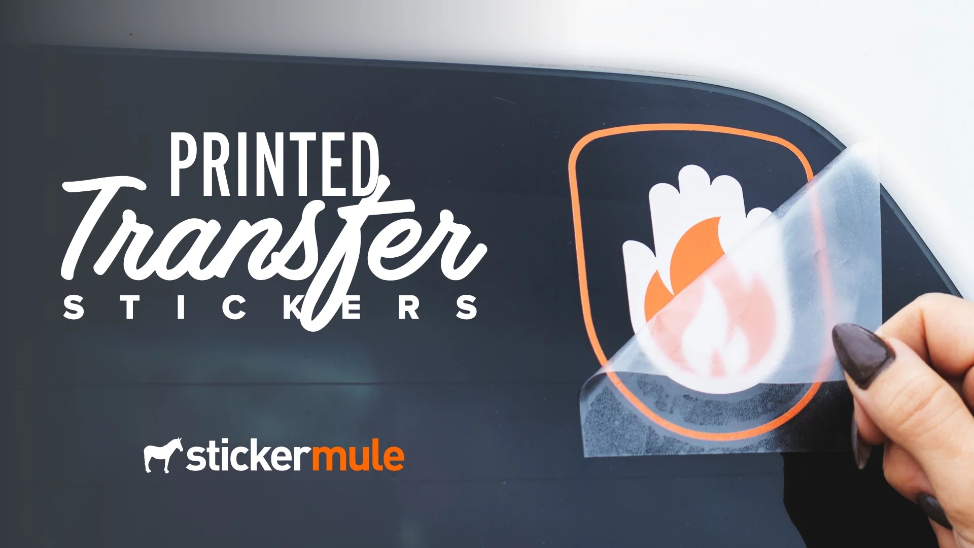 Full color transfer stickers | Printed transfer stickers | Free shipping | Sticker Mule