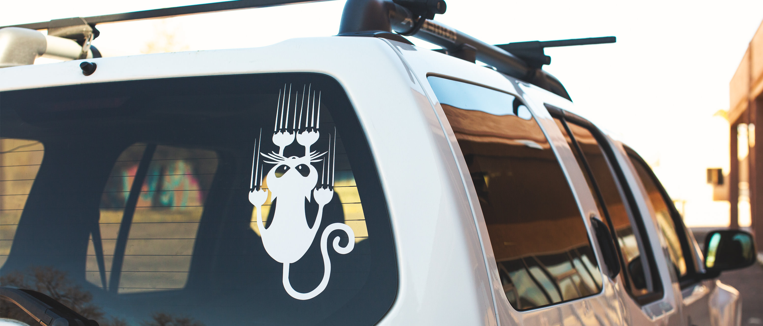 Custom rear window decals | Sticker Mule UK